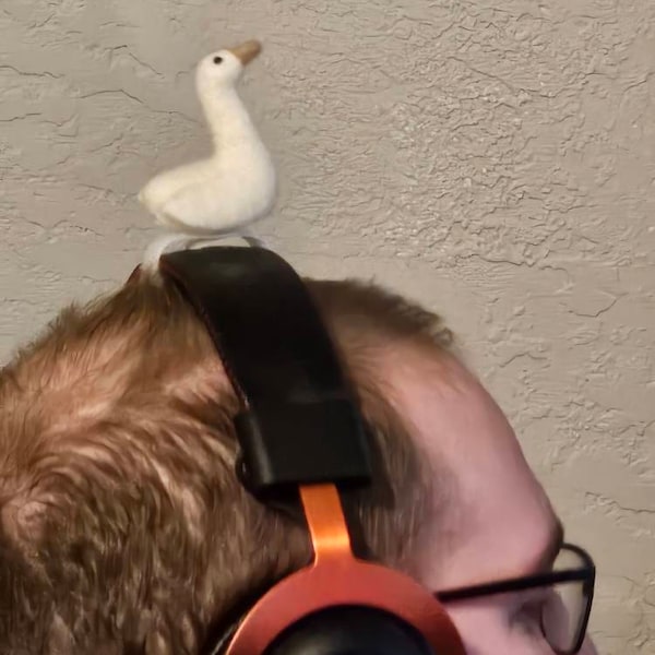Felted Goose Headphone Accessory: Handmade Wool Decor - Etsy