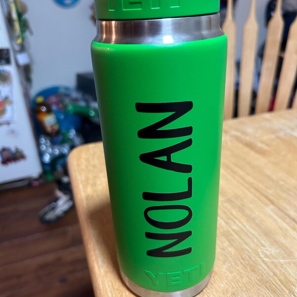 Personalized Vinyl Decal for Water Bottle Monogrammed Stainless Bottle ...