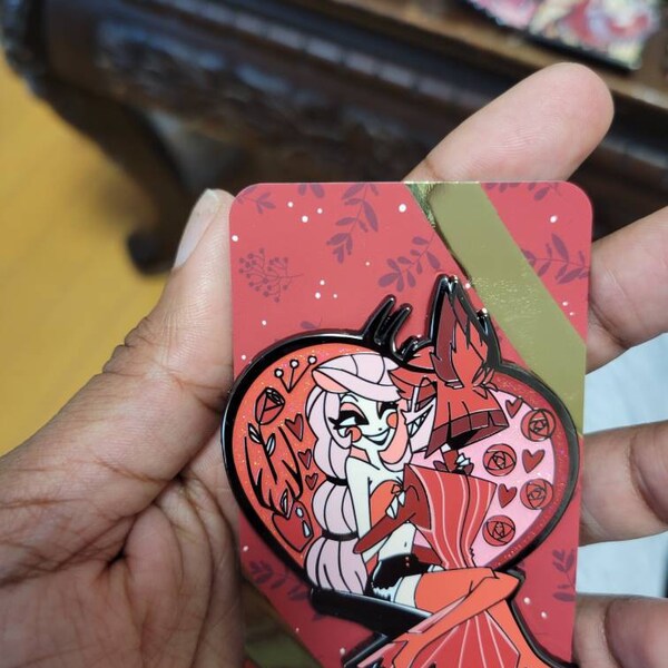 Golden Hour a Hazbin Hotel Radiohusk Enamel Pin - Etsy