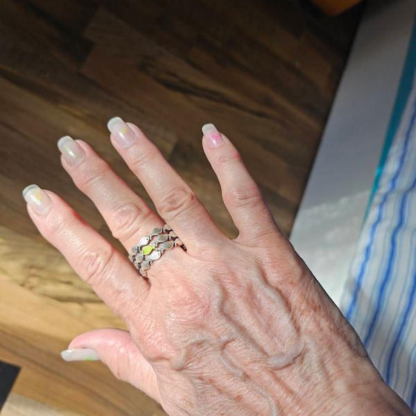 Swimming Against the Current. Sterling Adjustable Ring. School of Fish ...