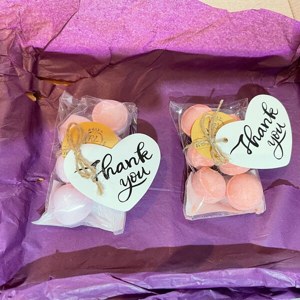 Mini Bath Bomb Bags Party Favours, Hen Party Favours, Thank You Gift ...