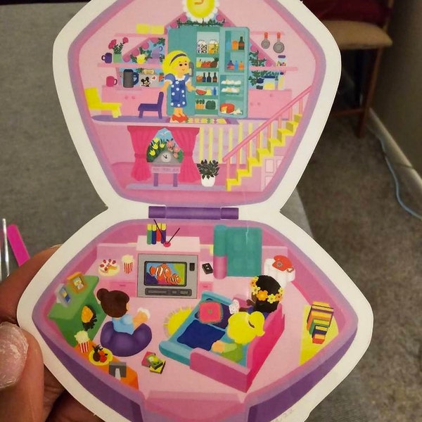 Vintage Polly Pocket Inspired Sticker - Etsy