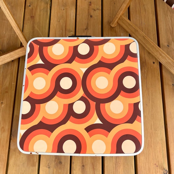 Self Adhesive Vinyl Sticky Back Plastic Retro Circle Pattern Vinyl ...