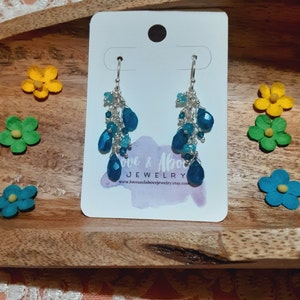 Moonstone Apatite & Teal Kyanite Gemstone Earrings Multi - Etsy