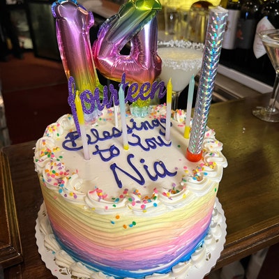 Fourteen Cake Topper, 14th Birthday Cake Topper, 14th Cake Topper, 14 ...