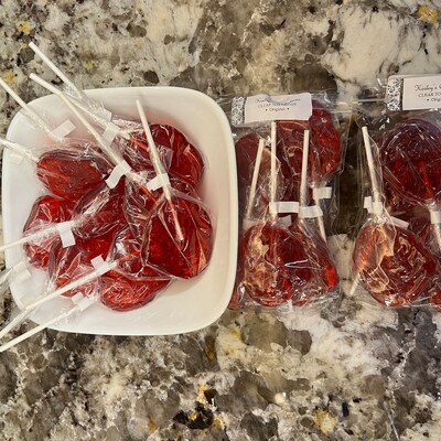 Vintage Clear Toy Candy Barley Lollipops 3 Dimensional - Etsy