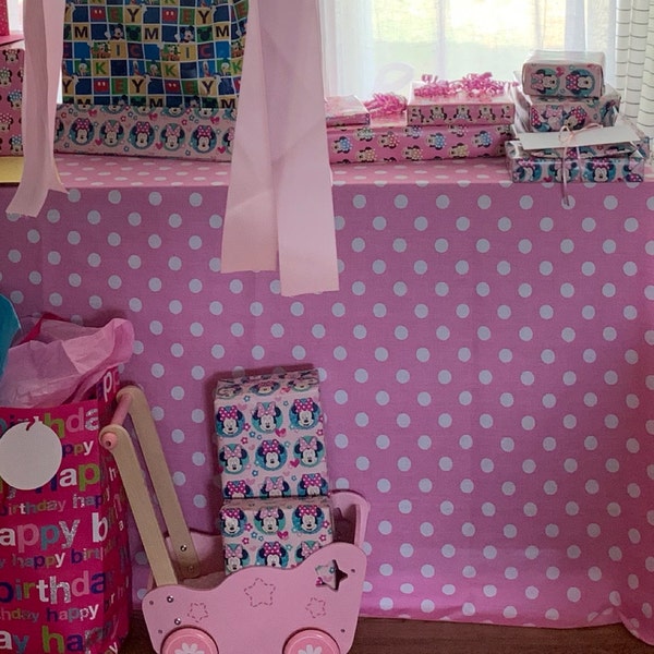 Polka Dots and Spots Cotton Tablecloth / Home / Wedding / Picnic ...