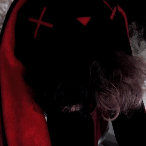 Red Zombie Bunny Hat Rabbit X Dead Tongue Ears Beanie - Etsy