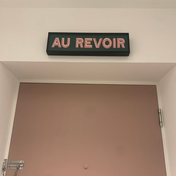 Au Revoir | Framed Print | Framed Metal Print | Typography | Metal ...