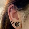 Swirl Ear Gauges Gauge & Plug Earrings Spiral Ear Gauges Saddle Plugs Gauges for Stretched Ears ...