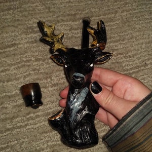 Black Owl Tobacco Smoking Pipe Handmade Spirit Animal - Etsy