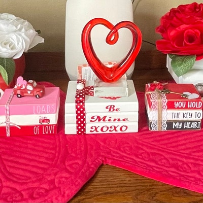 Blank Unfinished Mini Book Stack, DIY Wooden Books, Tiered Tray DIY ...
