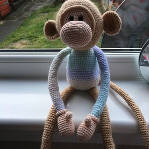 Mike the Monkey Amigurumi Crochet Pdf Pattern EN, DK & NL - Etsy