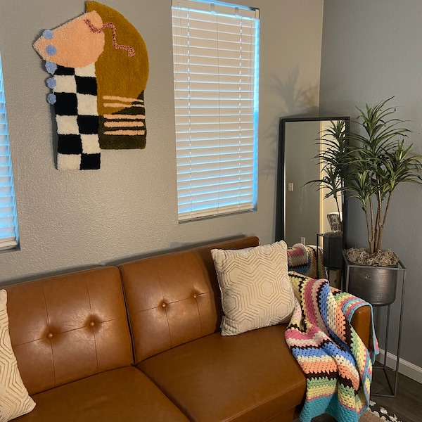 Abstract Wall Hanging | Abstract Rug | Abstract Tufted Rug | MCM Art ...