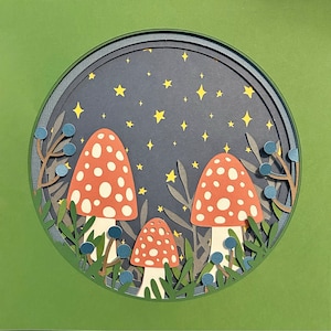 Enchanted Forest 3D Shadowbox SVG Cricut Project Instant - Etsy