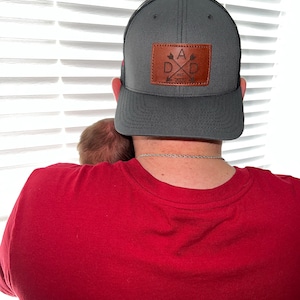 Custom DAD Leather Patch Hat Fathers Day Hat - Etsy