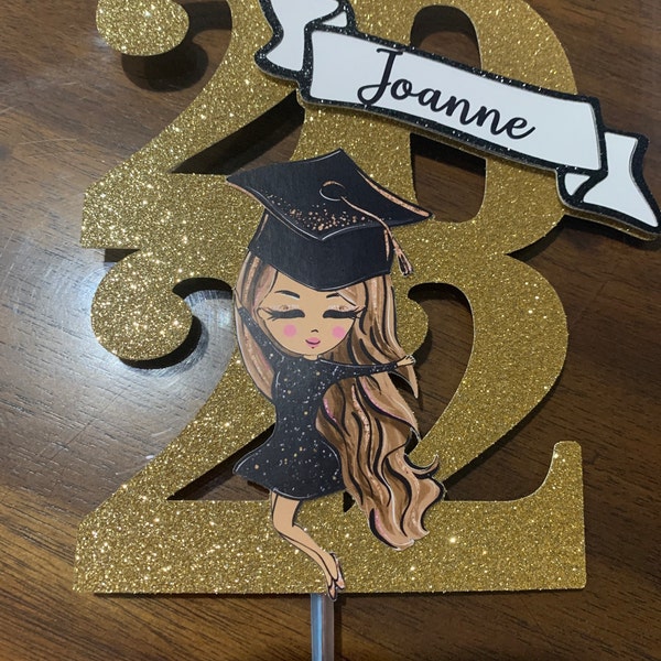 Personalized Graduation Cake Topper. Graduation Party Decorations ...