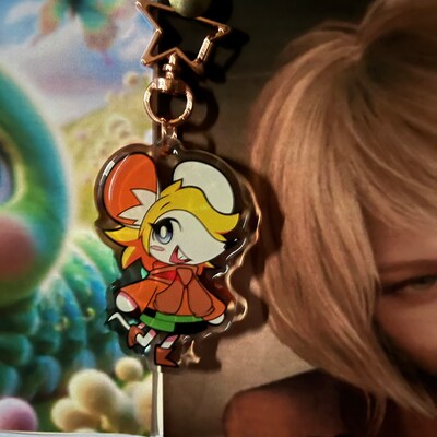 RE4 Leon S Kennedy and Ashley Graham Double Sided 2.5/6.3cm Acrylic ...