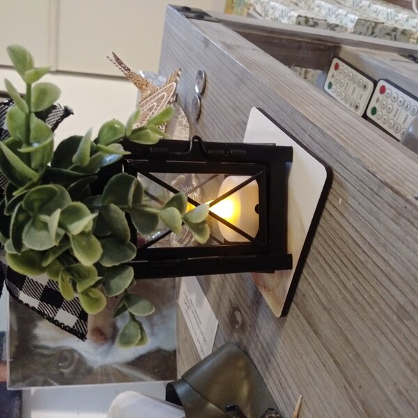 Mini Tea Light Lantern Tiered Tray Decor Mini Lantern for Tiered Tray ...