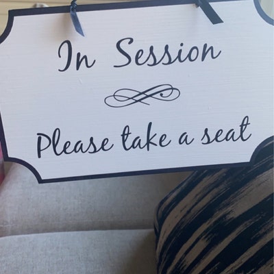 In Session Sign Wood Office Decor Quiet Please Counseling - Etsy