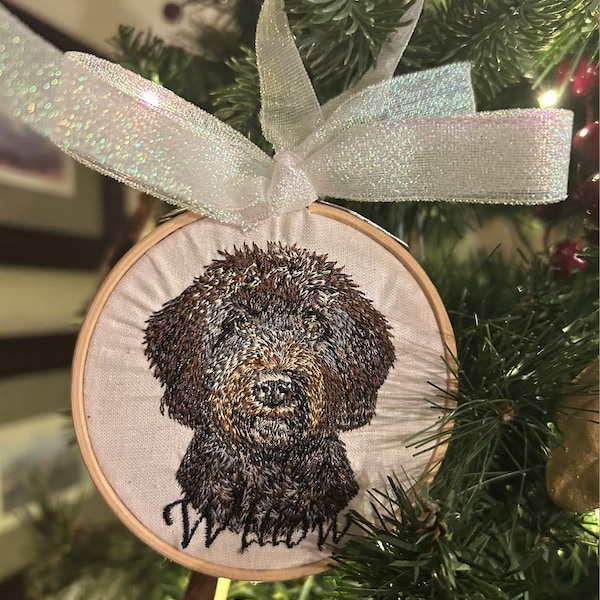 Poodle Embroidery Pattern - Dog Lovers Gift, Cute Pet, Animal Craft ...