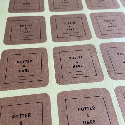 A4 Brown Kraft Sticker Papers 10 Sheets for Sticker/label Creation ...