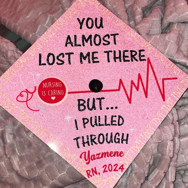 Personalized Nicu Nurse Graduation Cap, Custom Nursing Grad Cap Topper ...