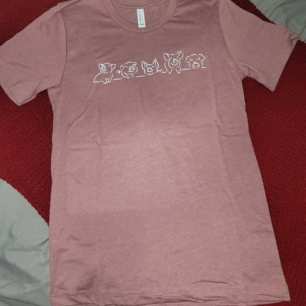 Cute Pigs Shirt, Pig Shirt, Graphic Tees for Women, Animal Lover Shirt ...