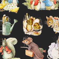 Digital Collage Sheet Peter Rabbit Beatrix Potter, Instant Download ...