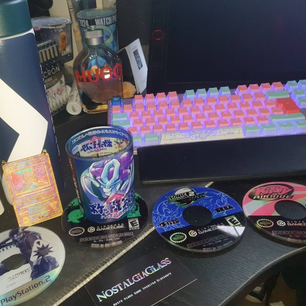 Video Game Glass Coasters - Gamecube, Playstation, Dreamcast, Xbox ...