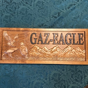 Custom Eagle Sign American Eagle Wall Art Front Door Sign Front Porch ...