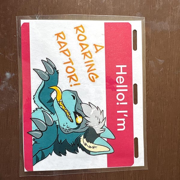 Hello I'm...furry Species Nametag - Etsy