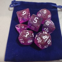 Dnd 7 Dice Set in Potion Flask, portal Fluid Green Yellow D&D ...