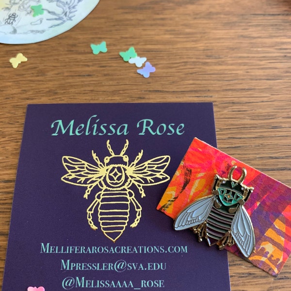 Cicada Art, Sacred Geometry Wall Art, Brood X, Insect Art, Fairycore ...