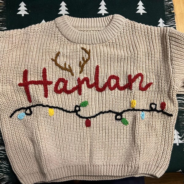 Personalized Christmas Sweater for Baby and Toddler, Baby Toddler ...