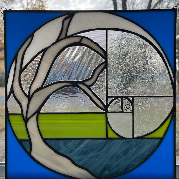 12" X 12" Stained Glass "organization" (fibonacci) Mandala Pattern PDF ...