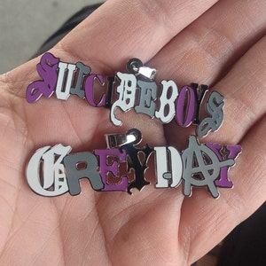 Ghostemane Dr. Nihil Necklace Stainless Steel & Black Enamel Pendant ...