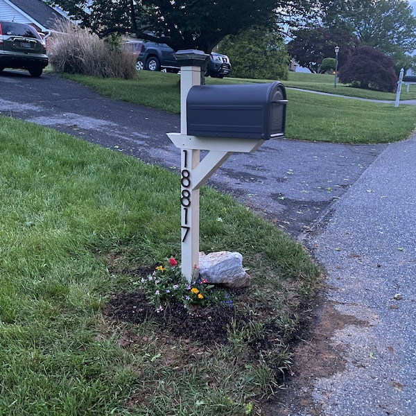 Mailbox Post, Multi Colors, Premium Wood, Southern Pine Treated, Fits ...