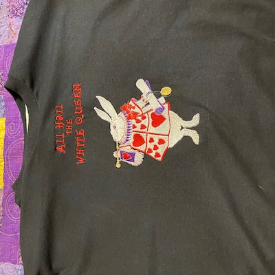 MACHINE EMBROIDERY DESIGN White Rabbit Embroidery, Tea Party Embroidery ...