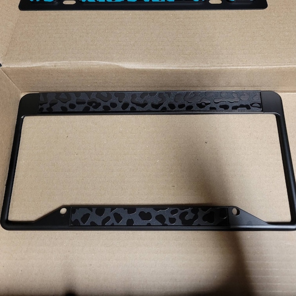 Ford Mustang Diamond Plate License Plate, Laser-cut Acrylic With UV ...