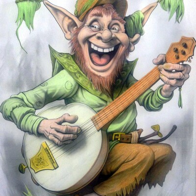 20 Jolly Creatures happy Elves, Gnomes and Babies Riding Dragons Set 1 ...