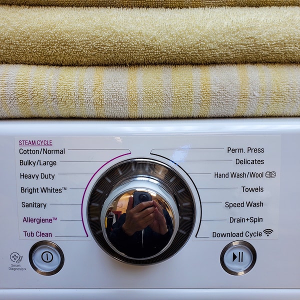 LG Model WM4270HWA Washer Sticker Label / Decal - for Center Control ...