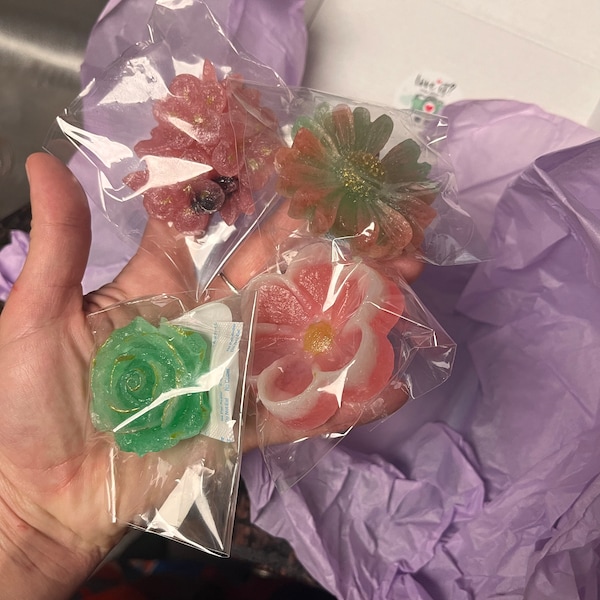 Edible Crystal Candy Flower Bouquet: Kohakutou Vegan Jelly Candies ...