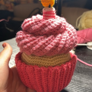 Crochet Strawberry Muffin Pattern, Crochet Food Pattern for Play ...