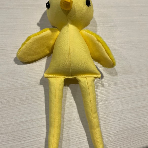 Embroidered Chick Doll Sewing Pattern PDF, Easter Plush Toy Tutorial ...