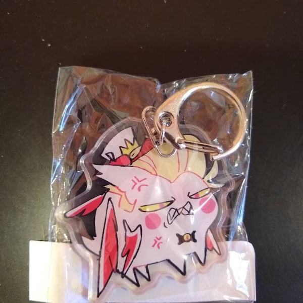 Cat Lucifer - Hazbin Hotel Keychain - Cute Cat Lucifer Charm - Etsy