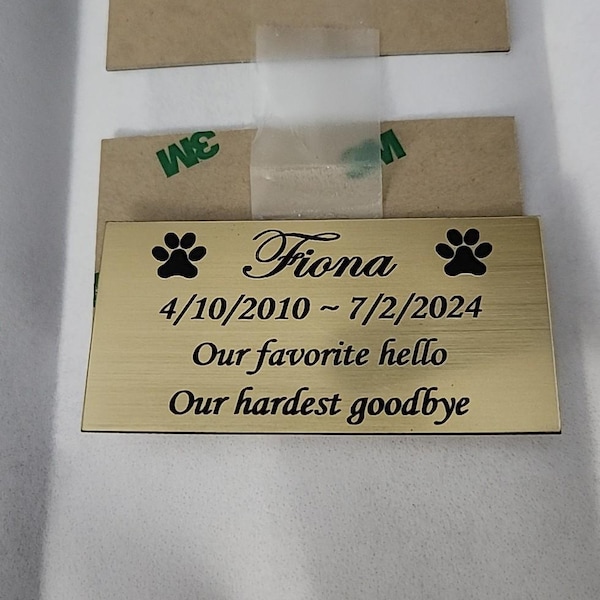 Engraved Pet Loss Poem Plate Frame Plates 3 Square Many Choices or ...