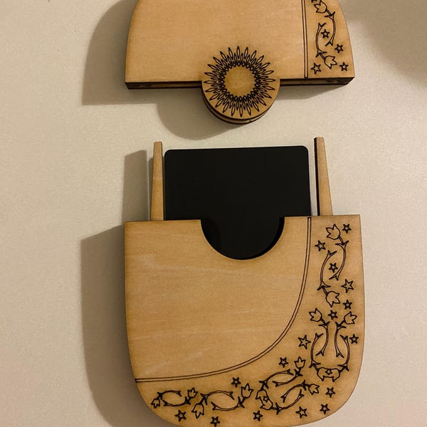 Laser Cut Jewelry Box With Sliding Lock File, 3mm, 1/8inch Box Svg Dxf ...