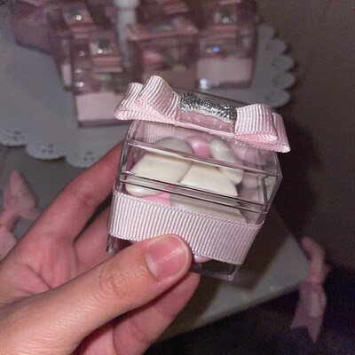 Clear Candy Boxes, Party Favors, Sugar Box, Sweet Box, Square Clear Box ...