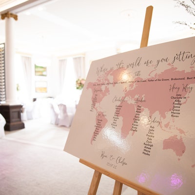 Travel Theme Wedding Table Plan, Seating Chart World Map Table Plan - Etsy